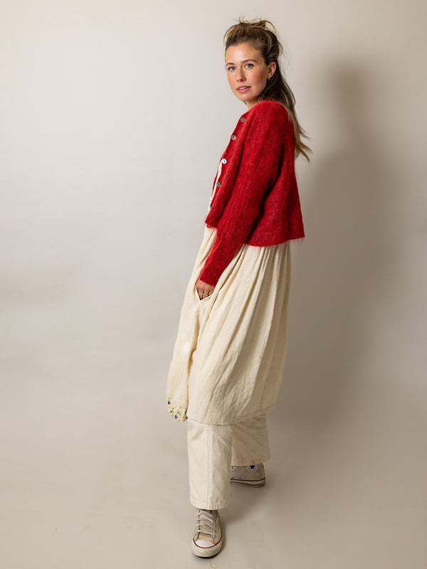 Luna Mohair Diamond Cropped Cardi – Little Alpaca